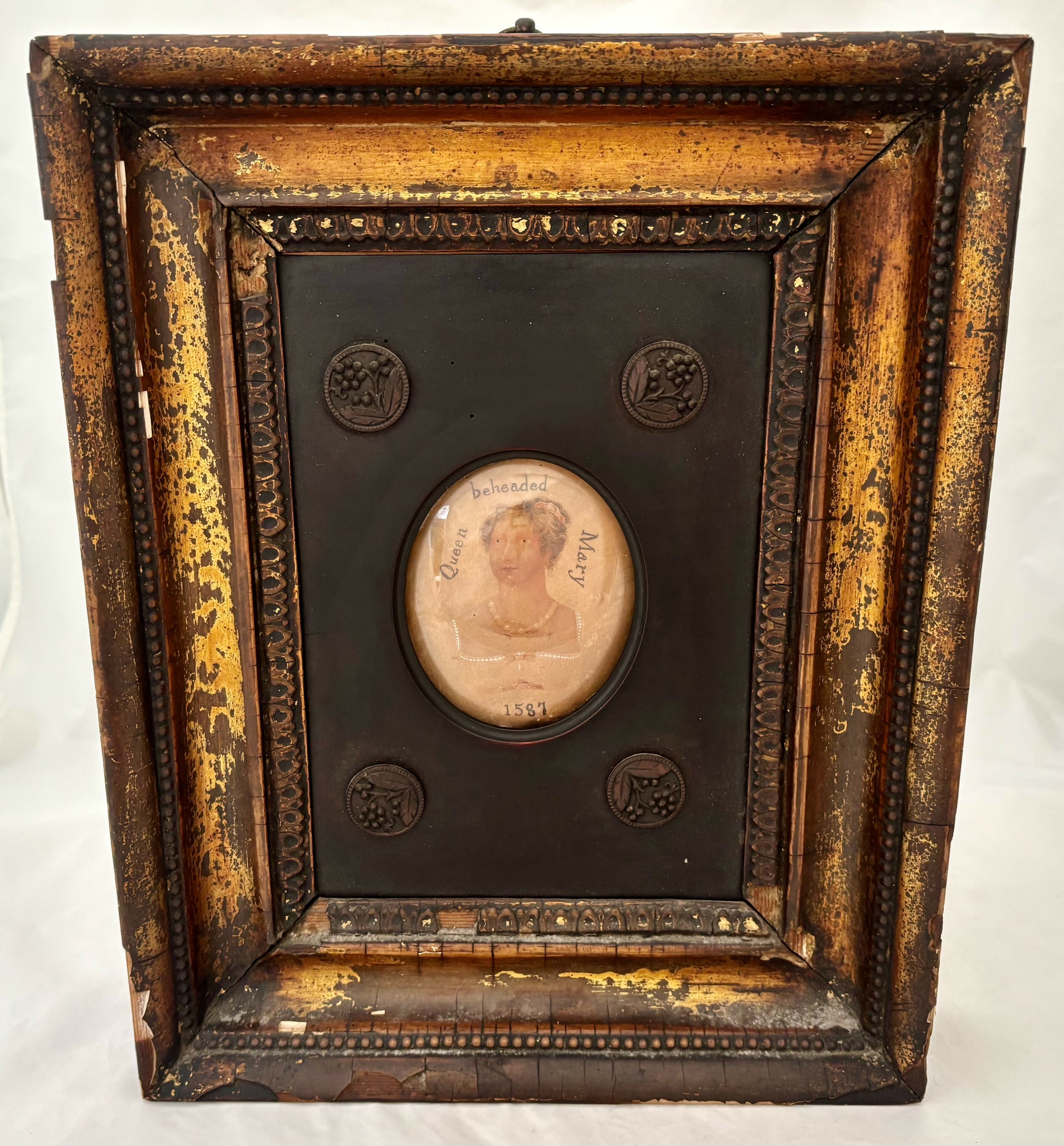 Mary, Queen of Scots, 'Queen Mary Beheaded 1587', Portrait Miniature.