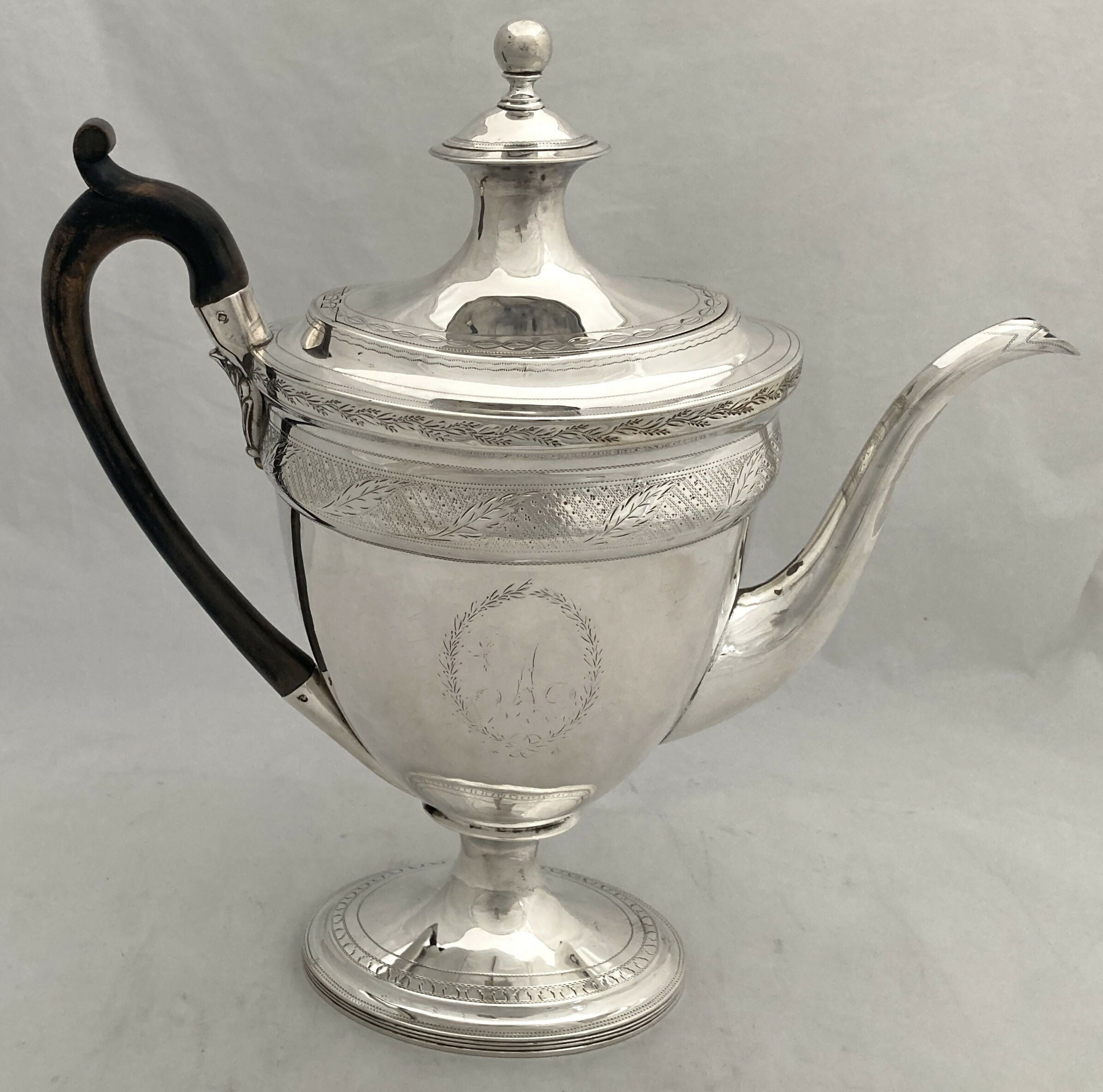 Georgian, George III, Provincial Silver Coffee Pot. Newcastle 1801 Joh