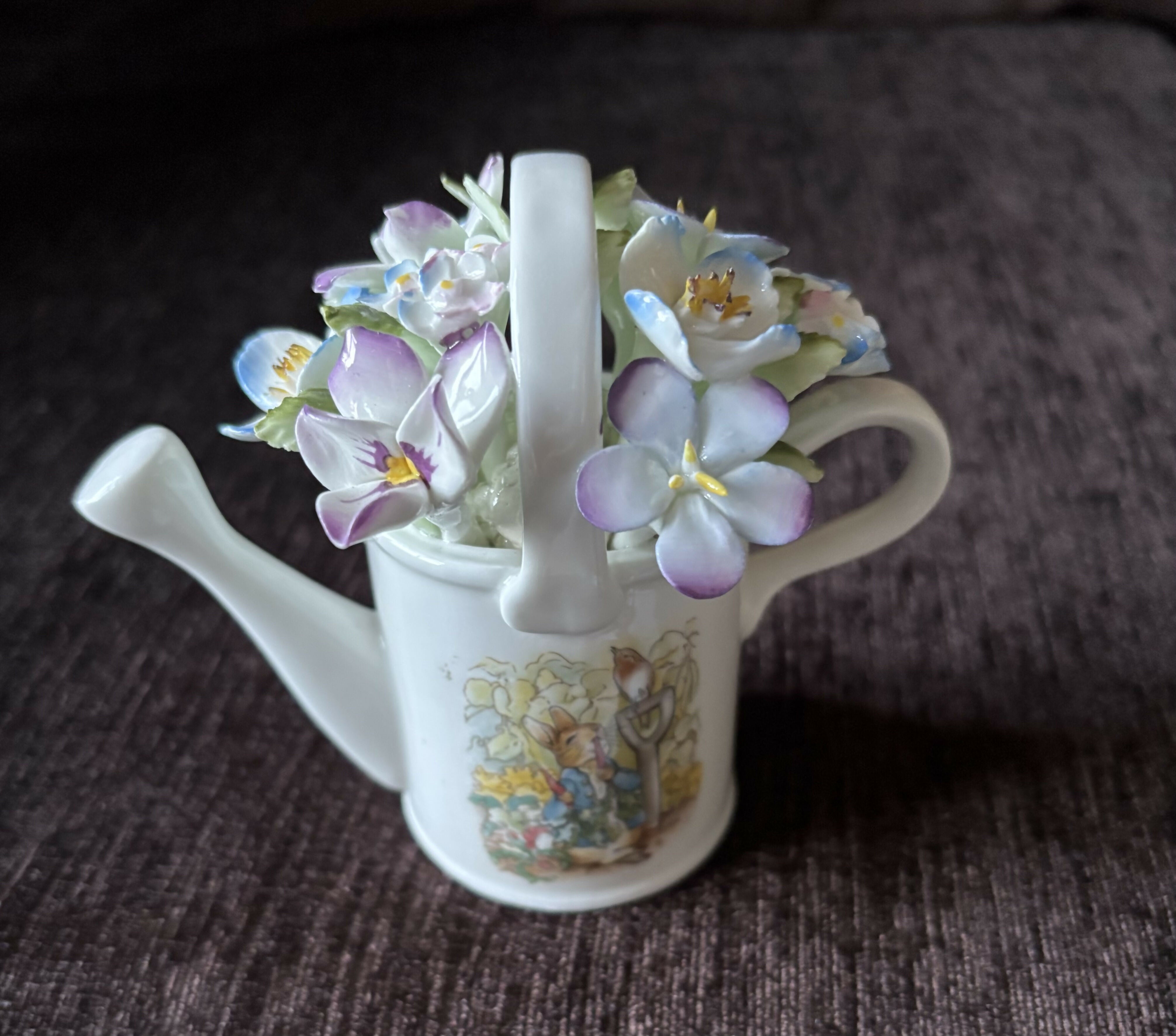 Royal Albert Flowers watering can Royal Albert Beatrix Potter Flowers