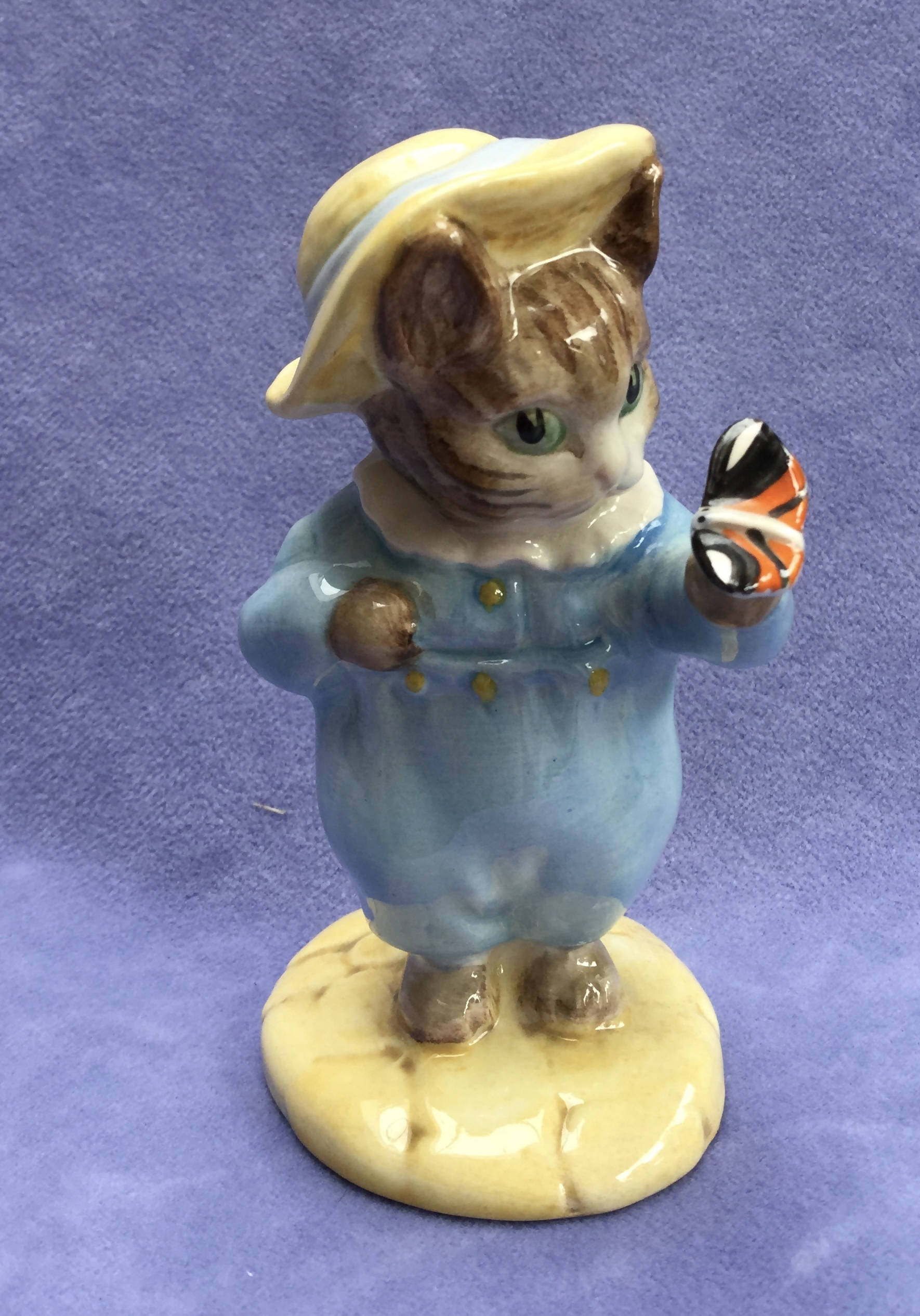 Beswick Tom Kitten And The butterfly figure Beswick Cat figurine Beswi