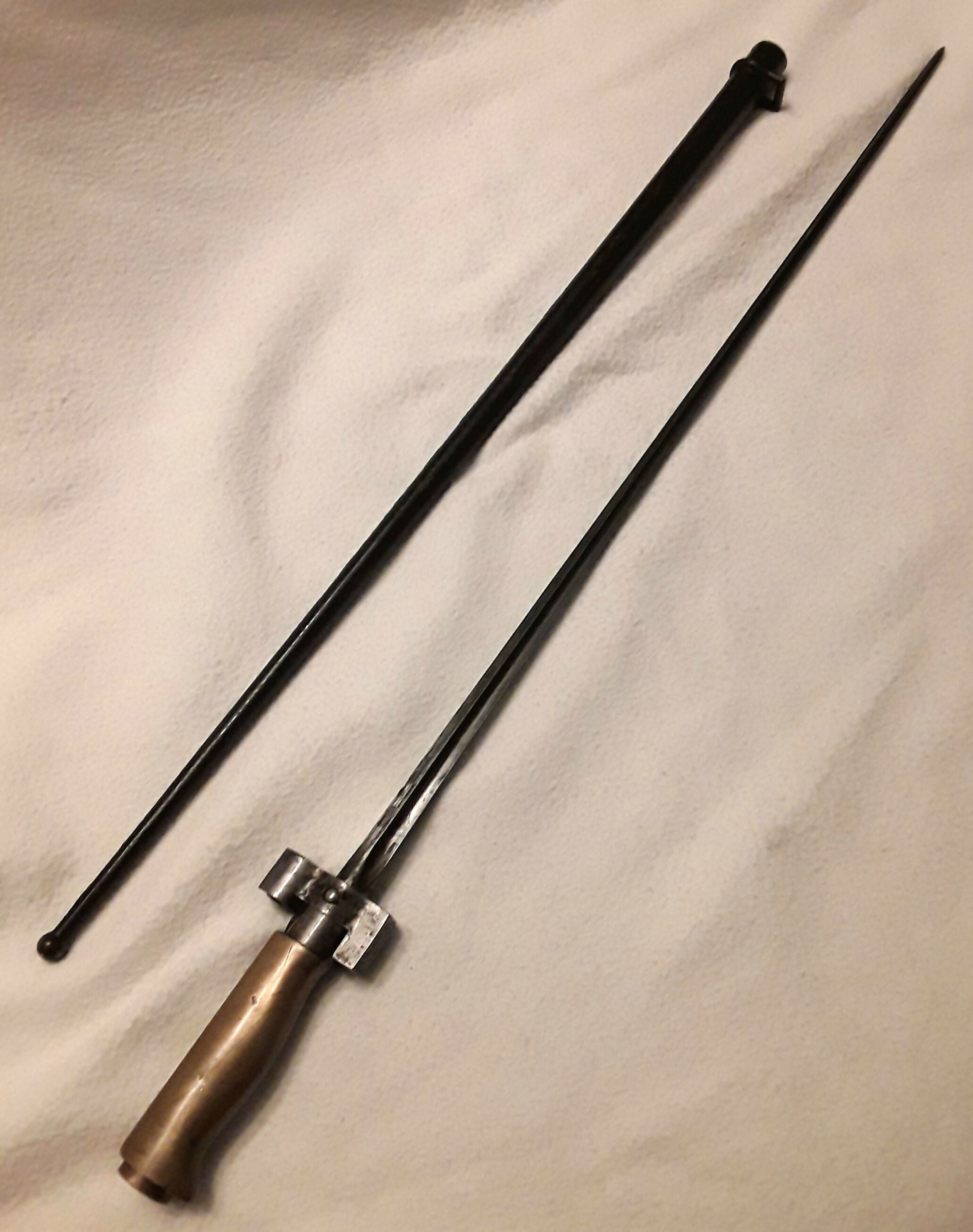 A World War 1, French Army 1916 Pattern Lebel Rifle Bayonet And Scabba