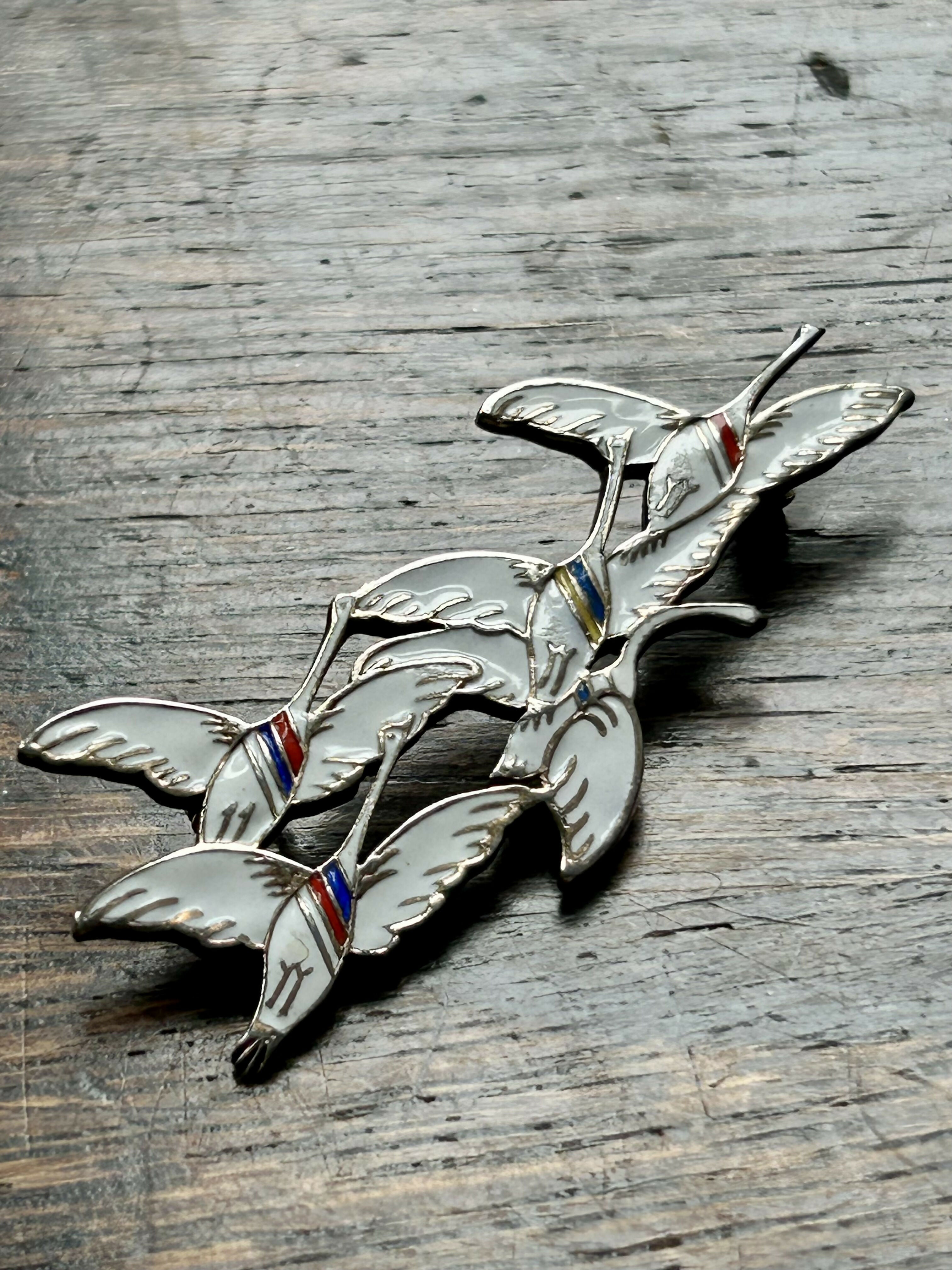 Modern Mid Century Scandinavian Erik Magnussen Sterling Silver Hand Pa