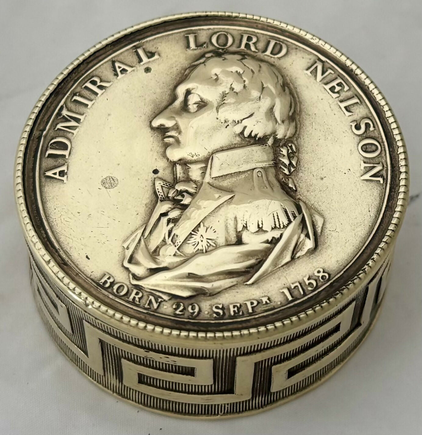 Vice Admiral Viscount Horatio Nelson Victories Snuff Box, circa 1805.
