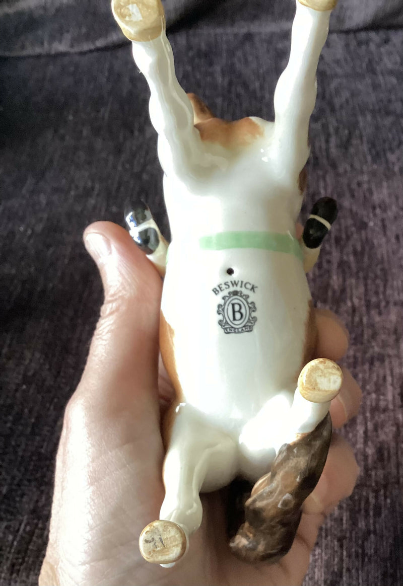 Beswick Girl on a pony figurine. Beswick hunting figurine Model number