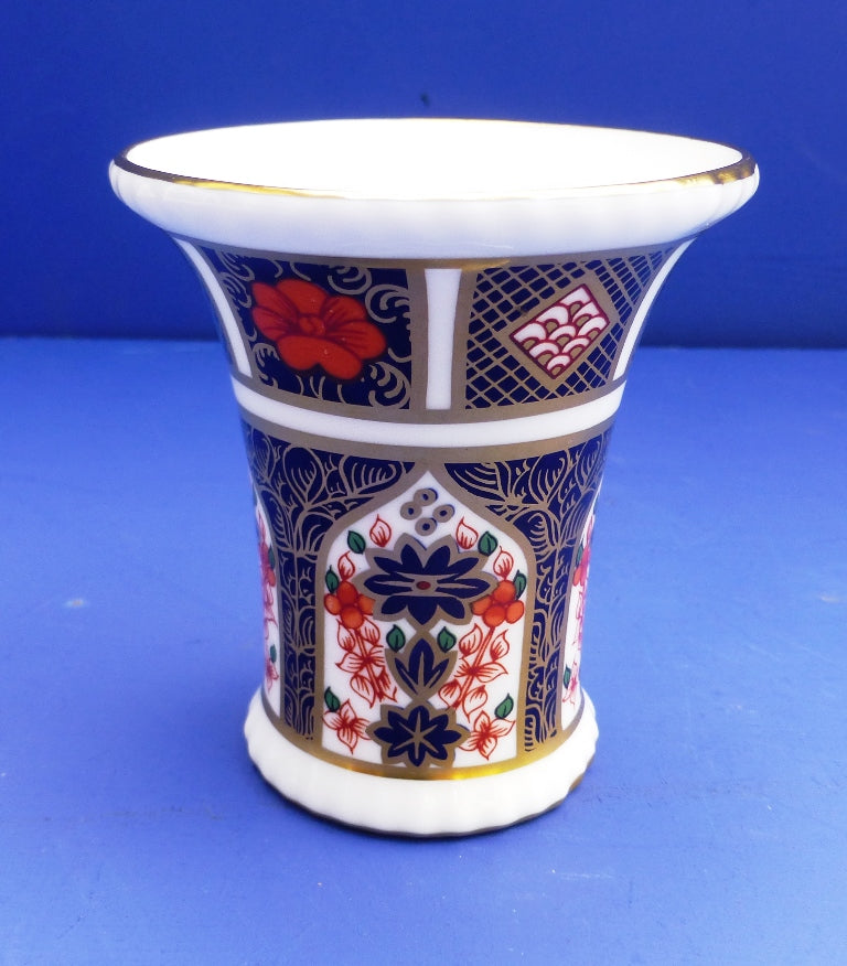 Royal Crown Derby Old Imari Trumpet Vase