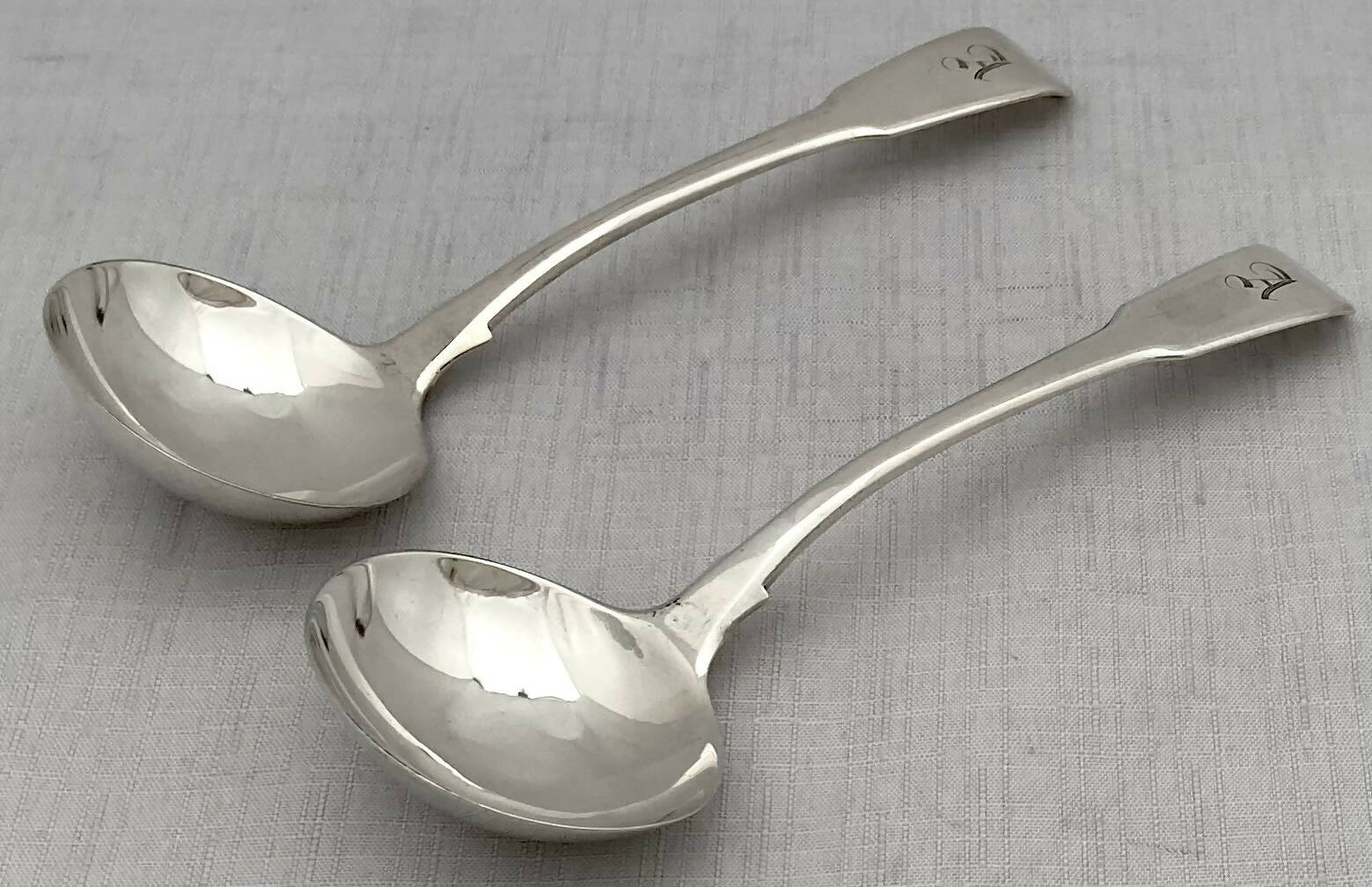 Georgian, George III, Pair of Silver Sauce Ladles. London 1813 Richard