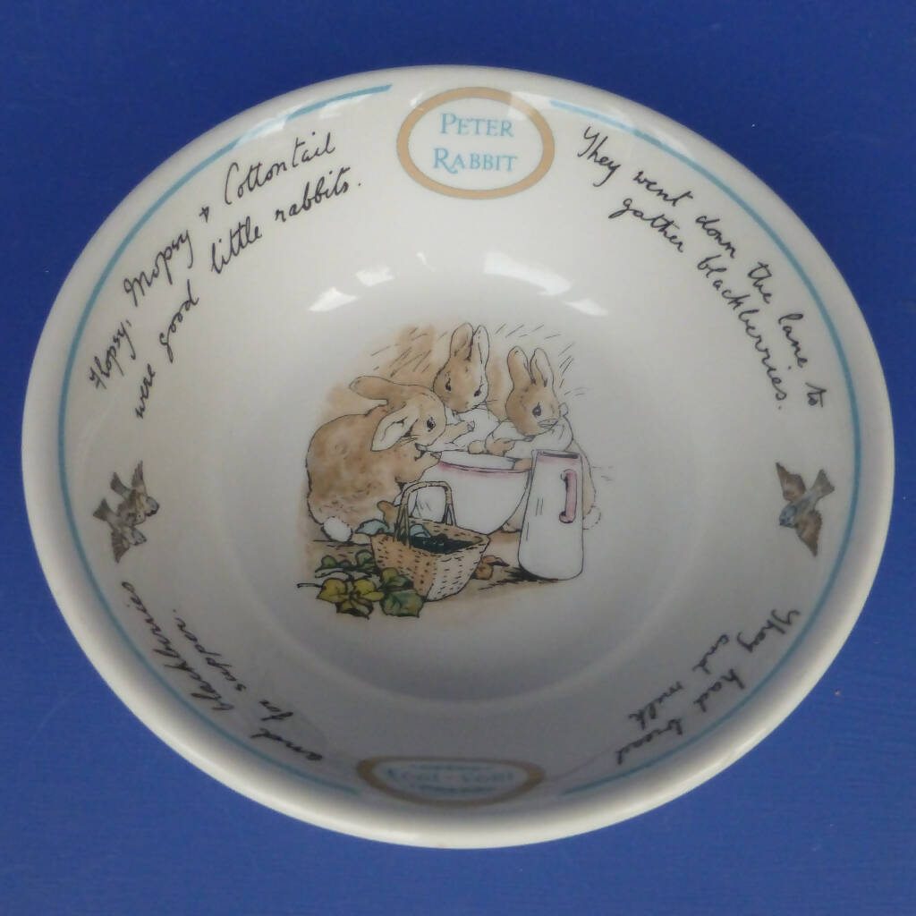 Wedgwood Beatrix Potter Centenary Cereal Bowl - Flopsy, Mopsy and Cott